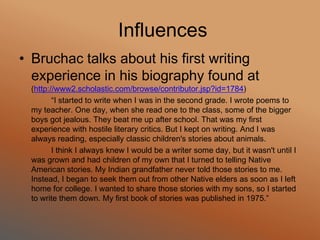 Joseph Bruchac Author Study | PPT