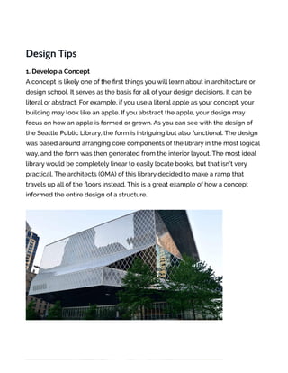 5 Design Tips to Design like an Architect | PDF