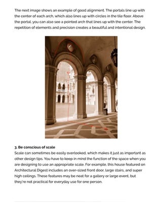 5 Design Tips to Design like an Architect | PDF