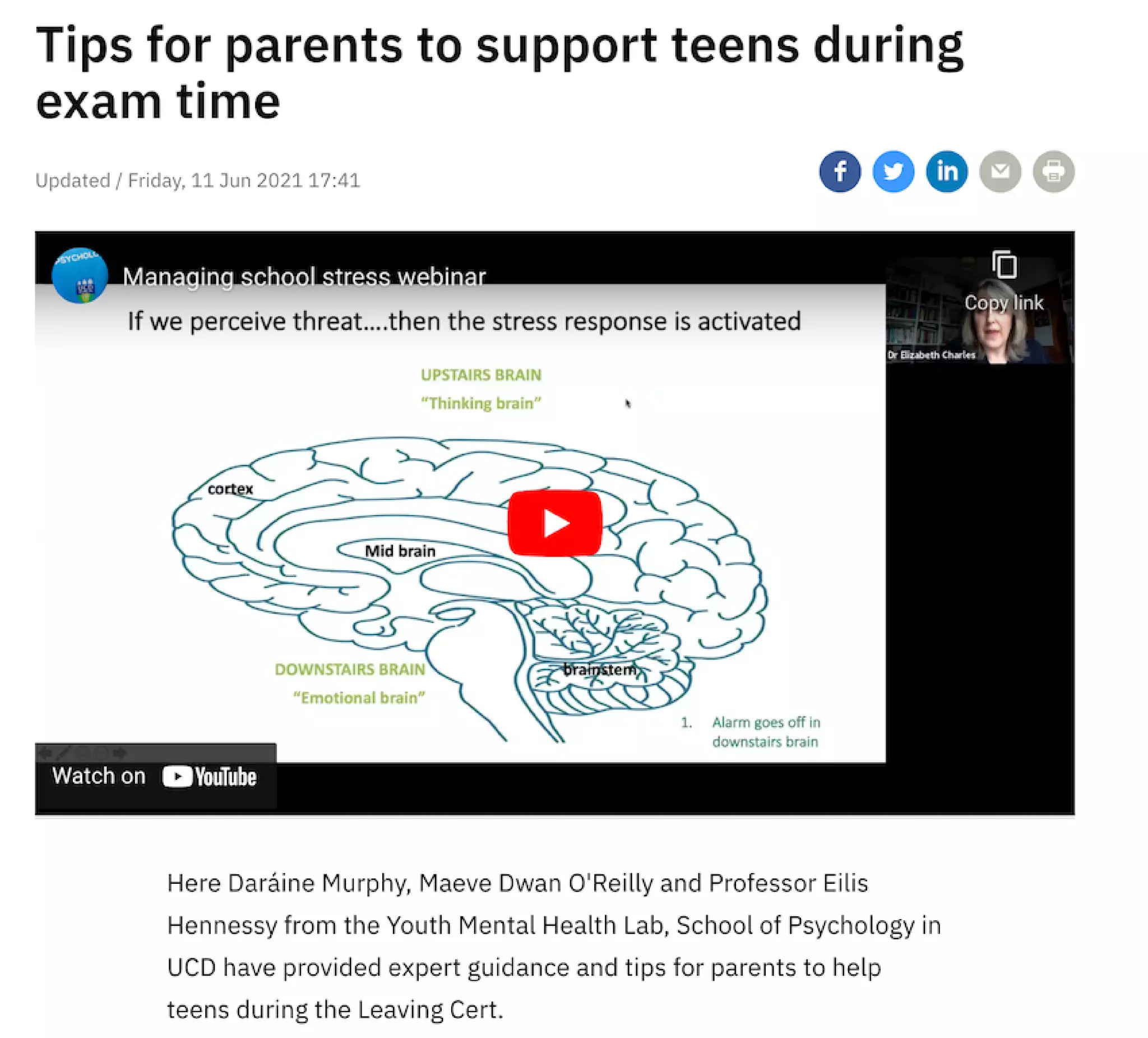 Tips for parents to support teens during exam time | PPT