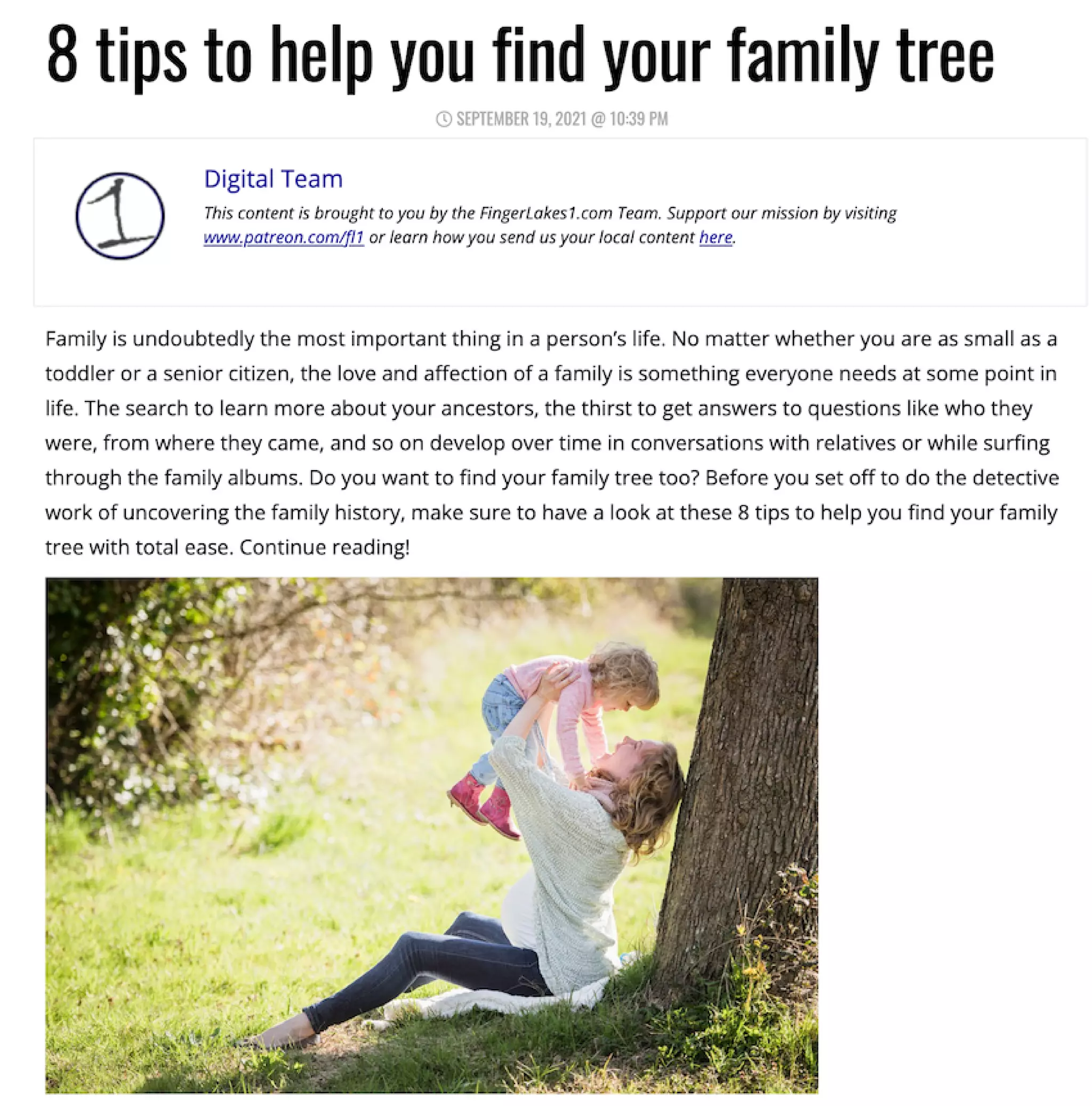 8 tips to help you find your family tree | PDF