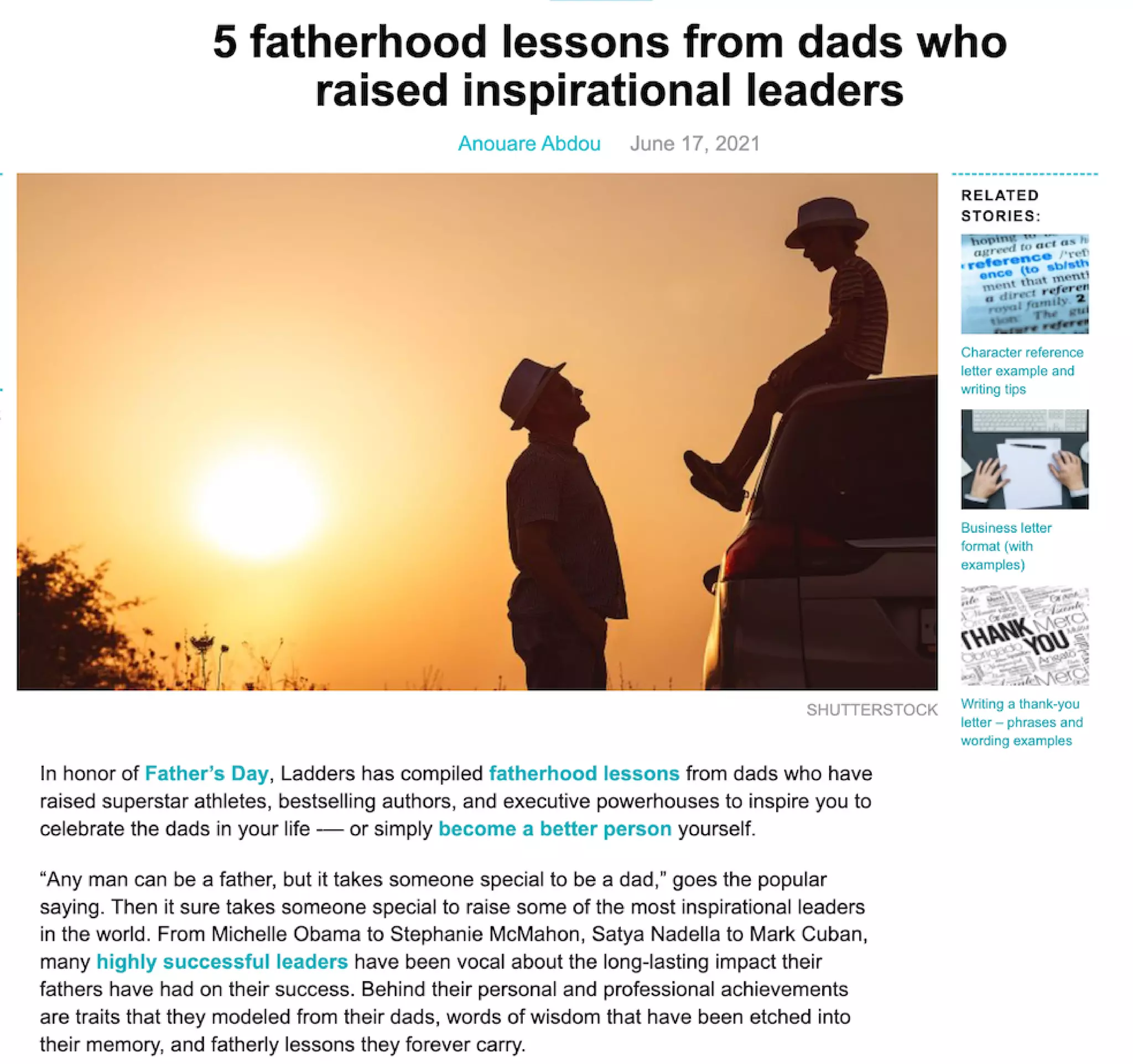 5 fatherhood lessons from dads who raised inspirational leaders | PDF