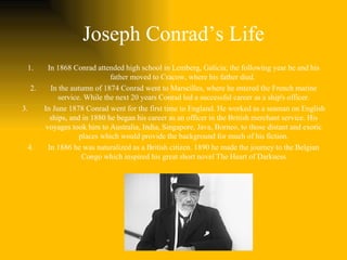 Joseph Conrad g 132 | PPT