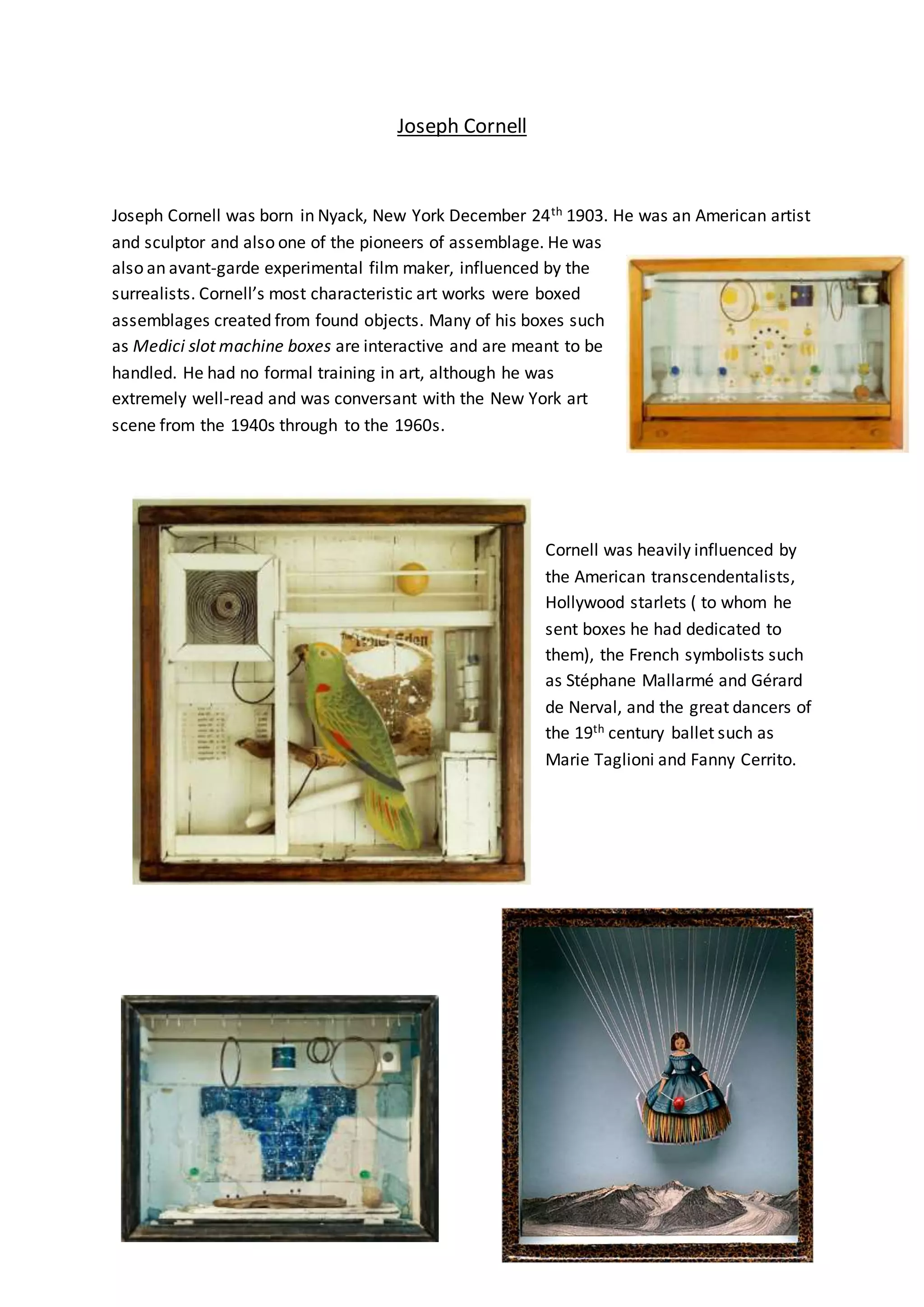 Joseph cornell | PDF