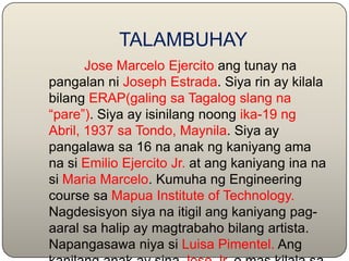 Joseph estrada | PPTX