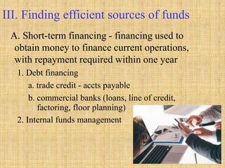 Joseph Fabiilli | Finding efficient sources of funds | PPT