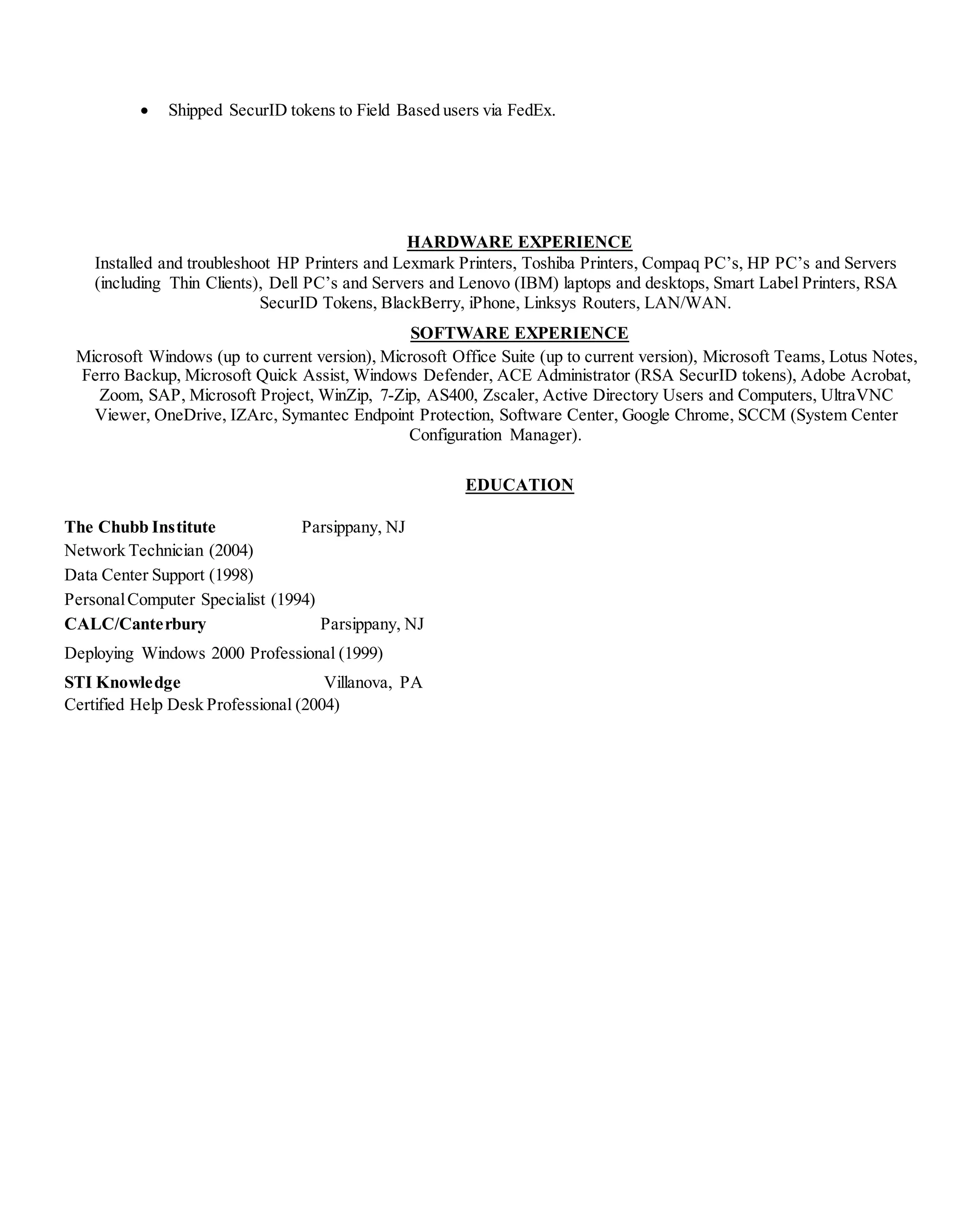 Joseph Ferranti's Resume (New).doc