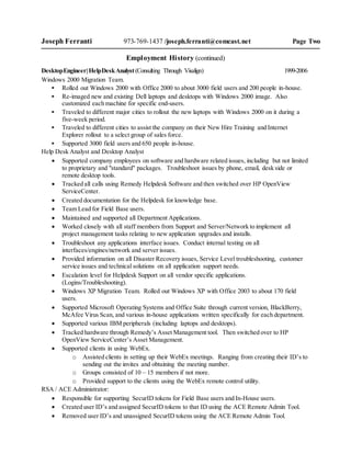 Joseph Ferranti's Resume (New).doc