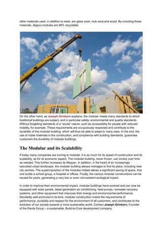 Modular Construction Energy-Efficient Design | PDF