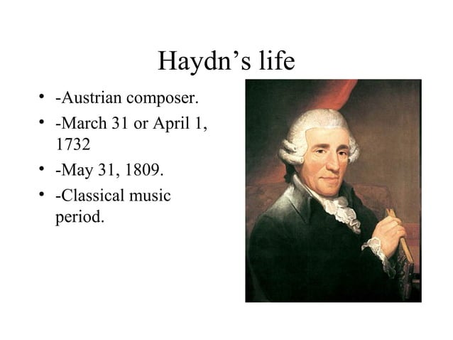 Joseph haydn | PPT