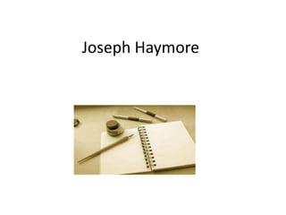 Joseph Haymore | PPT