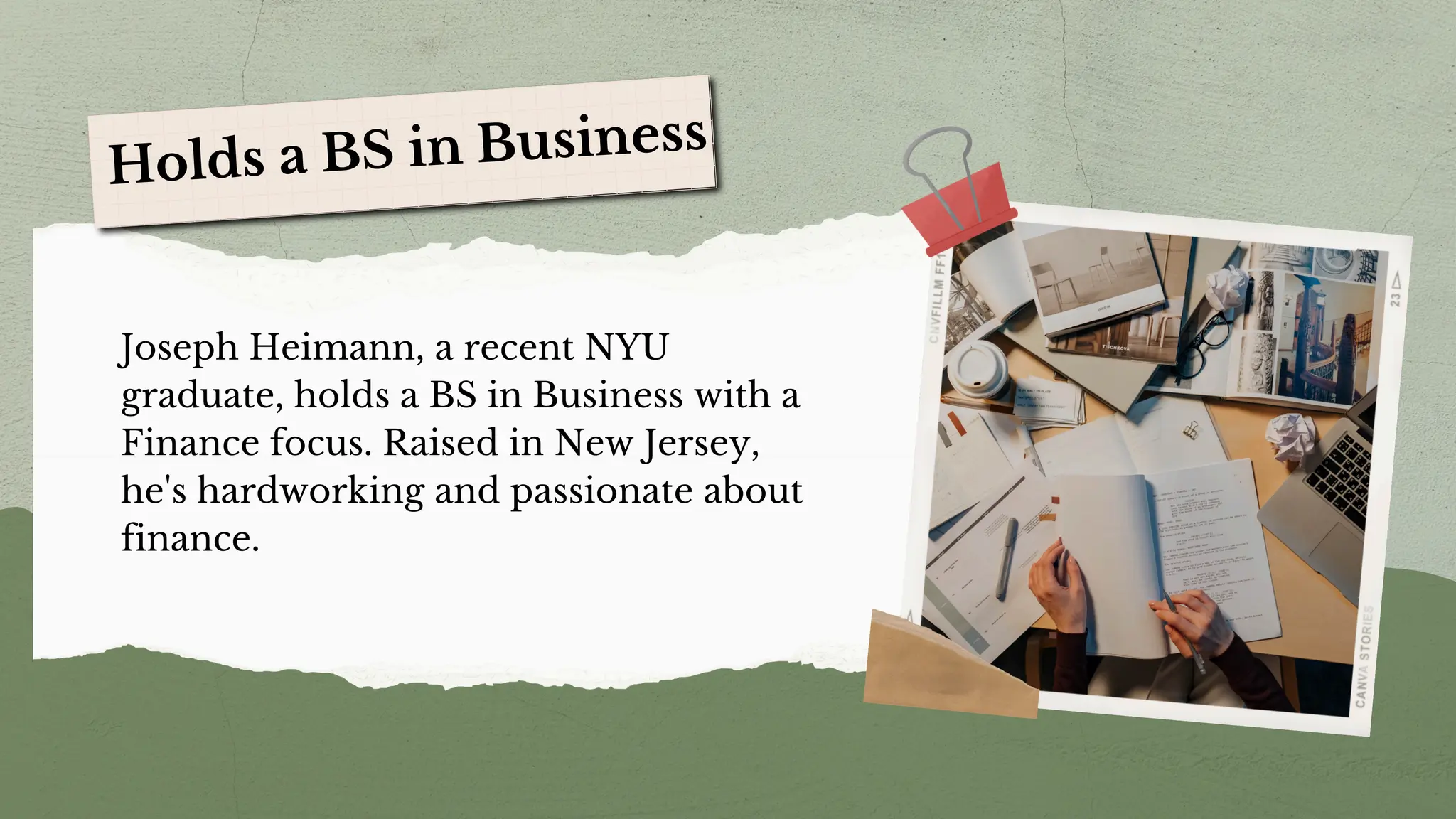 Joseph Heimann New Jersey - Strong Work Ethic | PDF