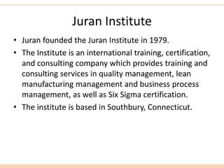 Joseph Juran | PDF | Business | Business and Finance