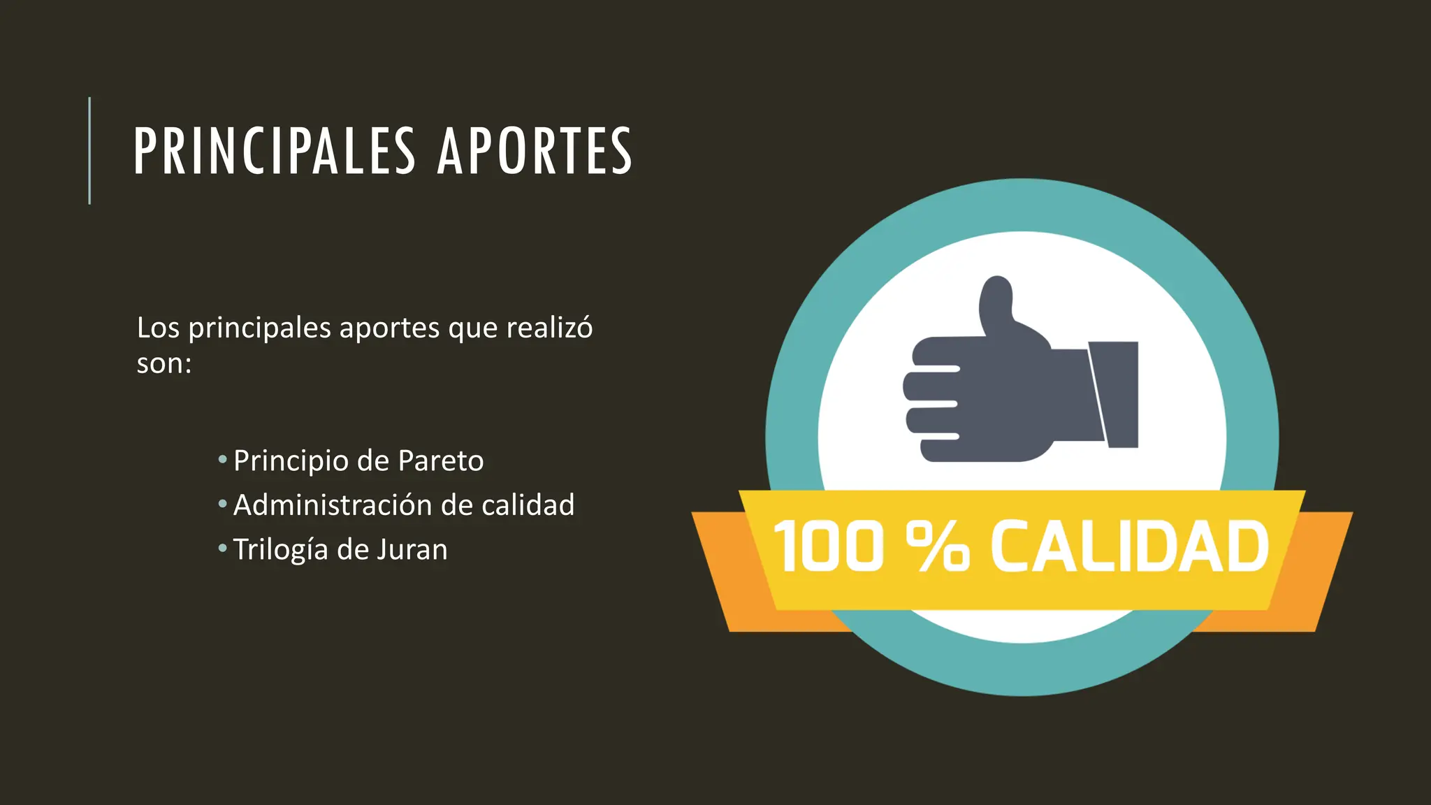 Joseph juran aportaciones al control de la calidad | PDF