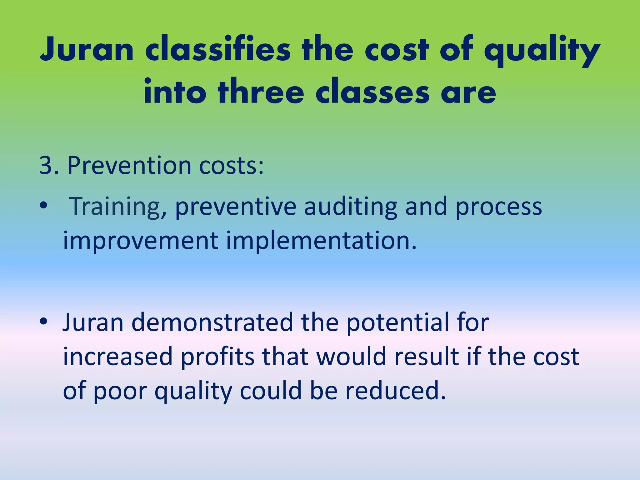 Joseph juran contribution to tqm | PPTX
