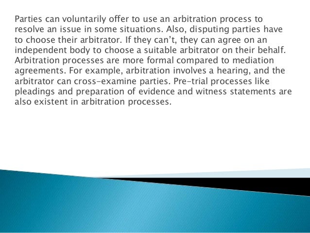 An Overview of Arbitration and Mediation | PPTX