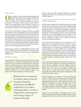 Joseph Mathenge - Most Influential Leaders Driving Human Resource ...
