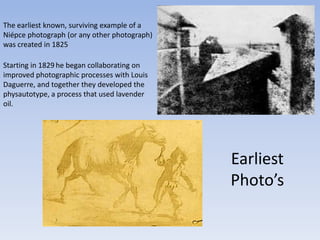 Joseph nicéphore niépce | PPTX | Photography | Arts and Crafts