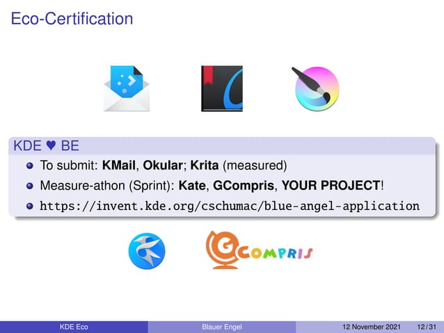 SFScon 21 - Joseph P. De Veaugh-Geiss - Sustainable Software & Blauer Engel Eco-Certification ...