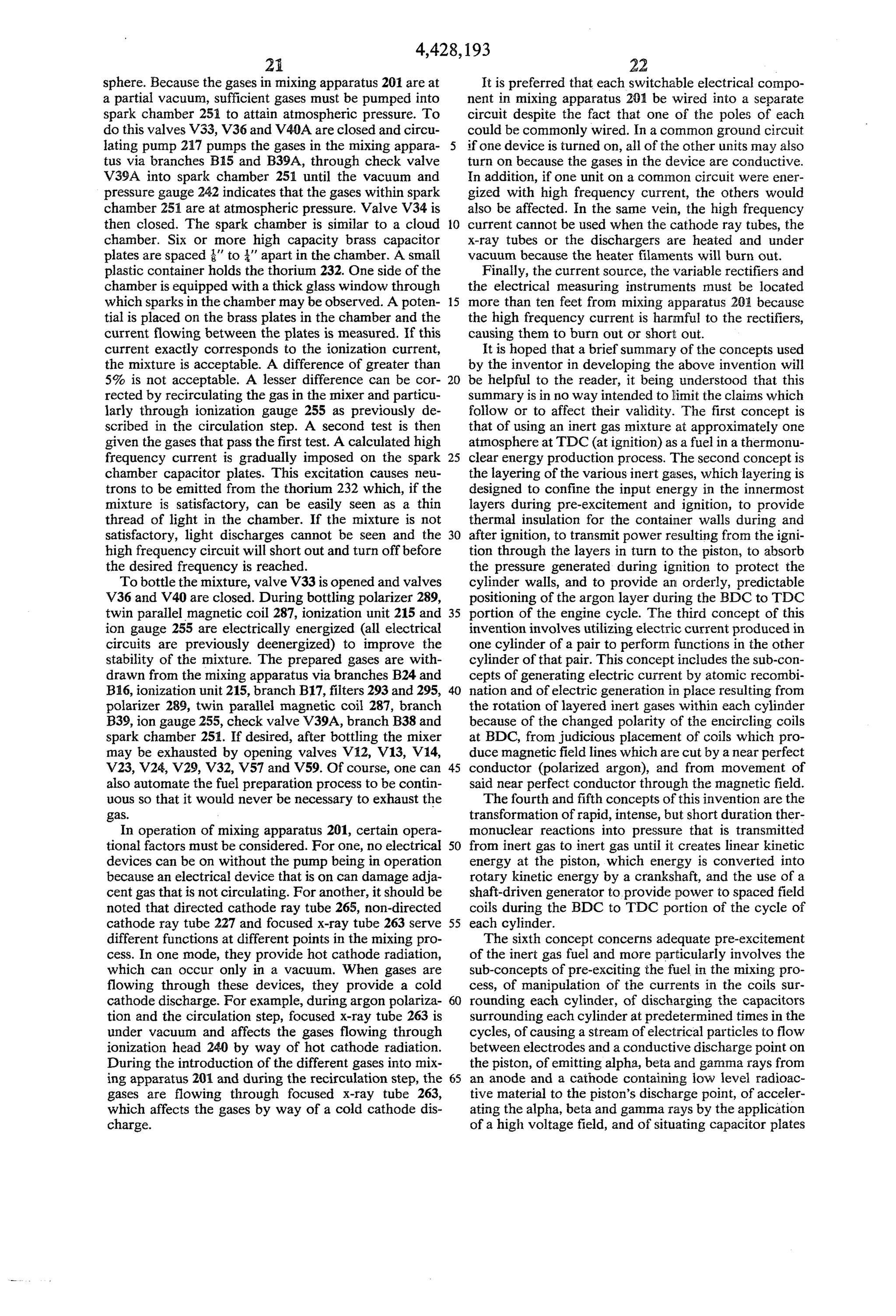 Joseph Papp - Inert Gas Fuel, Fuel Preparation 4428193 | PDF