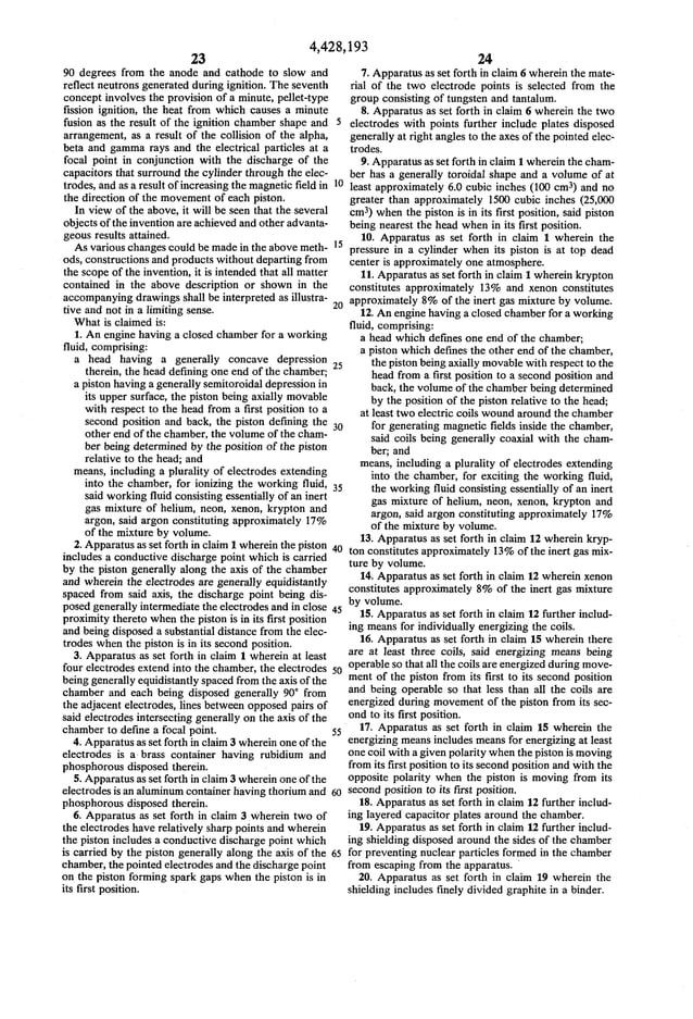 Joseph Papp - Inert Gas Fuel, Fuel Preparation 4428193 | PDF
