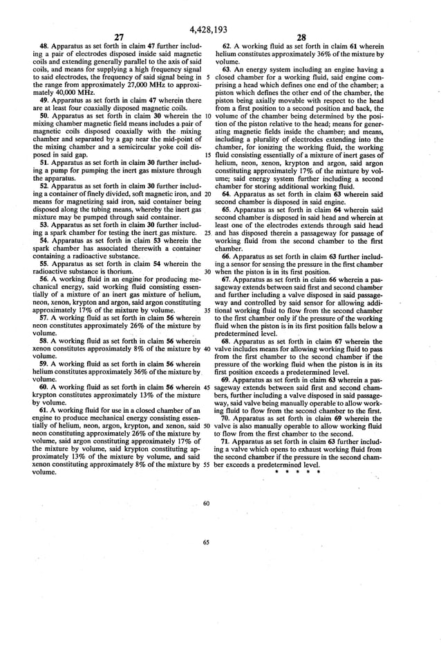 Joseph Papp - Inert Gas Fuel, Fuel Preparation 4428193 | PDF