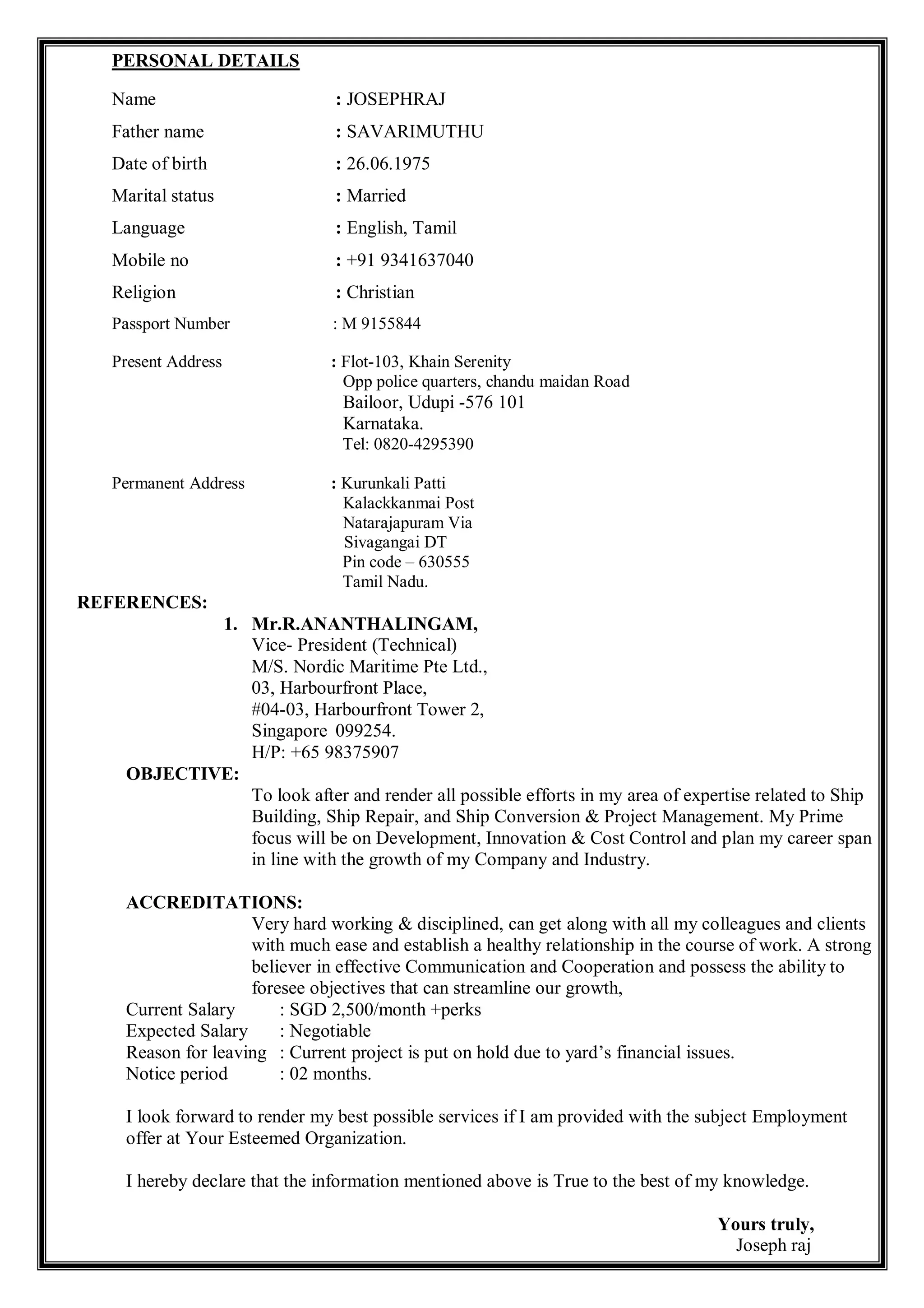 Joseph resume | PDF