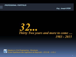 Joseph Sfeir thirty two years 1983 2015 | PDF