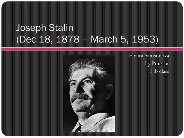 Joseph Stalin | PPT
