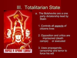 Joseph Stalin & the Soviet Union | PPT | Politics
