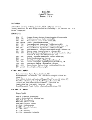 Joseph Suhayda Resume | PDF