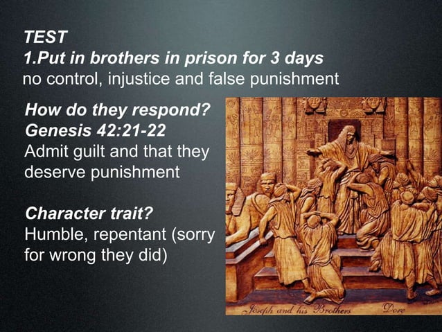 Joseph tests brothers | PPTX