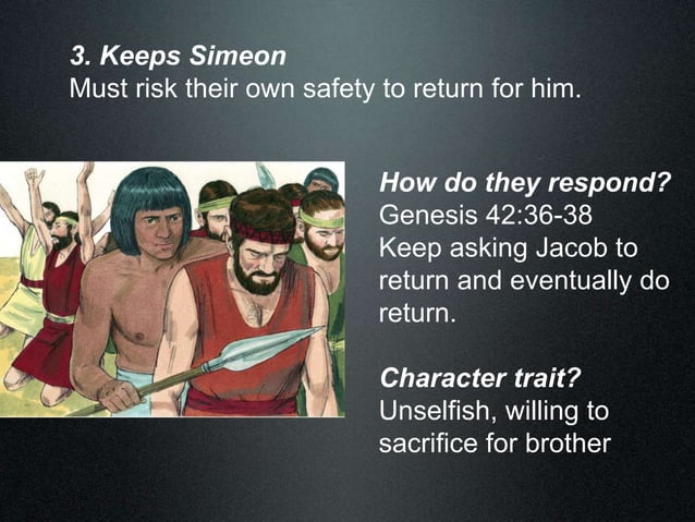 Joseph tests brothers | PPTX