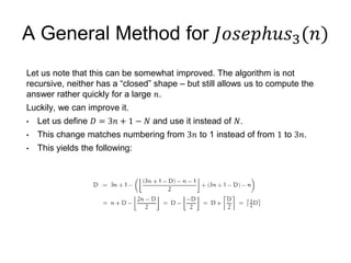 General Solution for Josephus Problem | PPTX