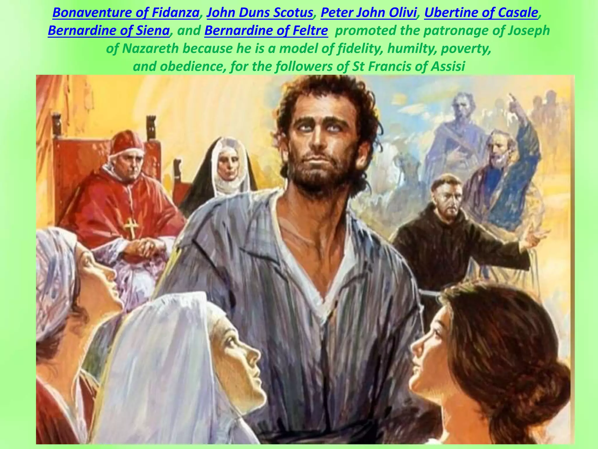 Joseph, worker, husband, father, saint | PPTX