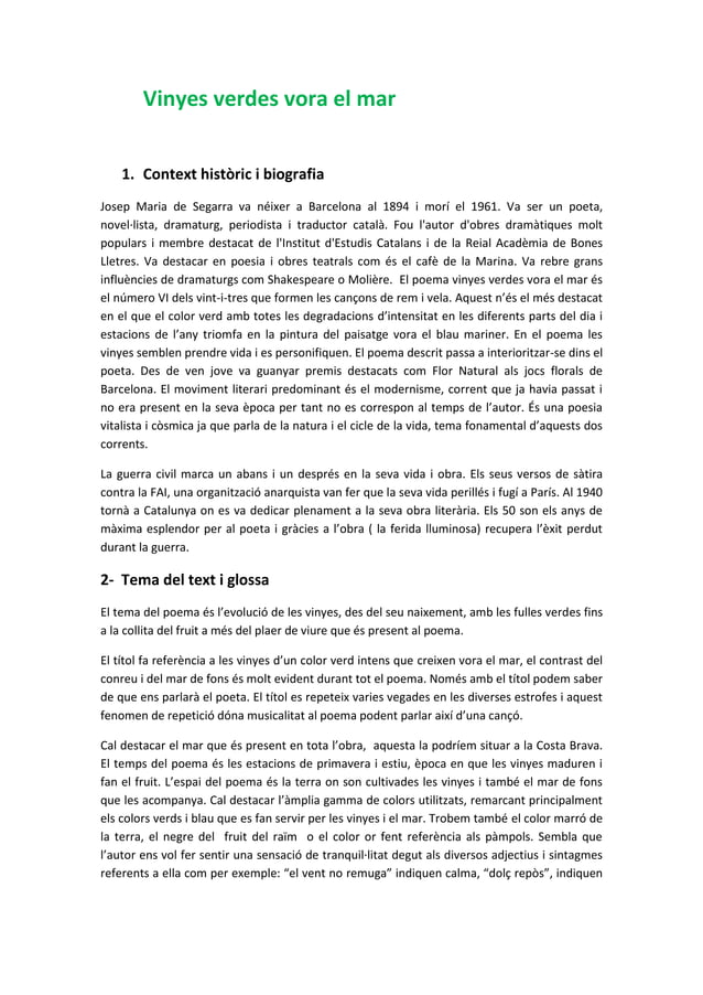 Vinyes verdes vora el mar | PDF