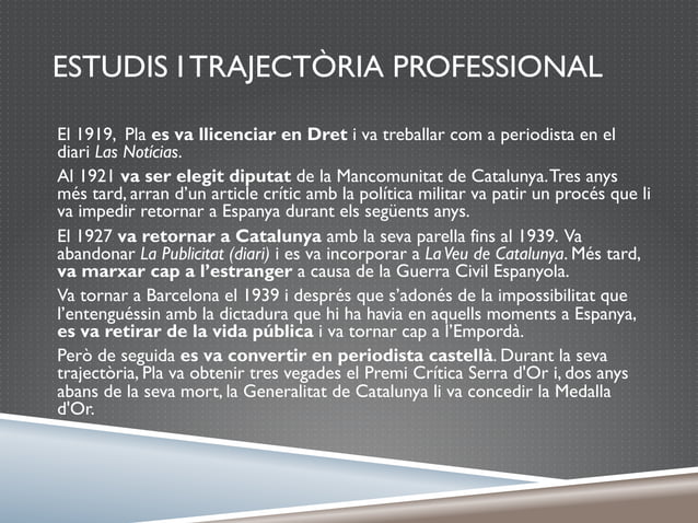 Josep pla i casadevall | PDF