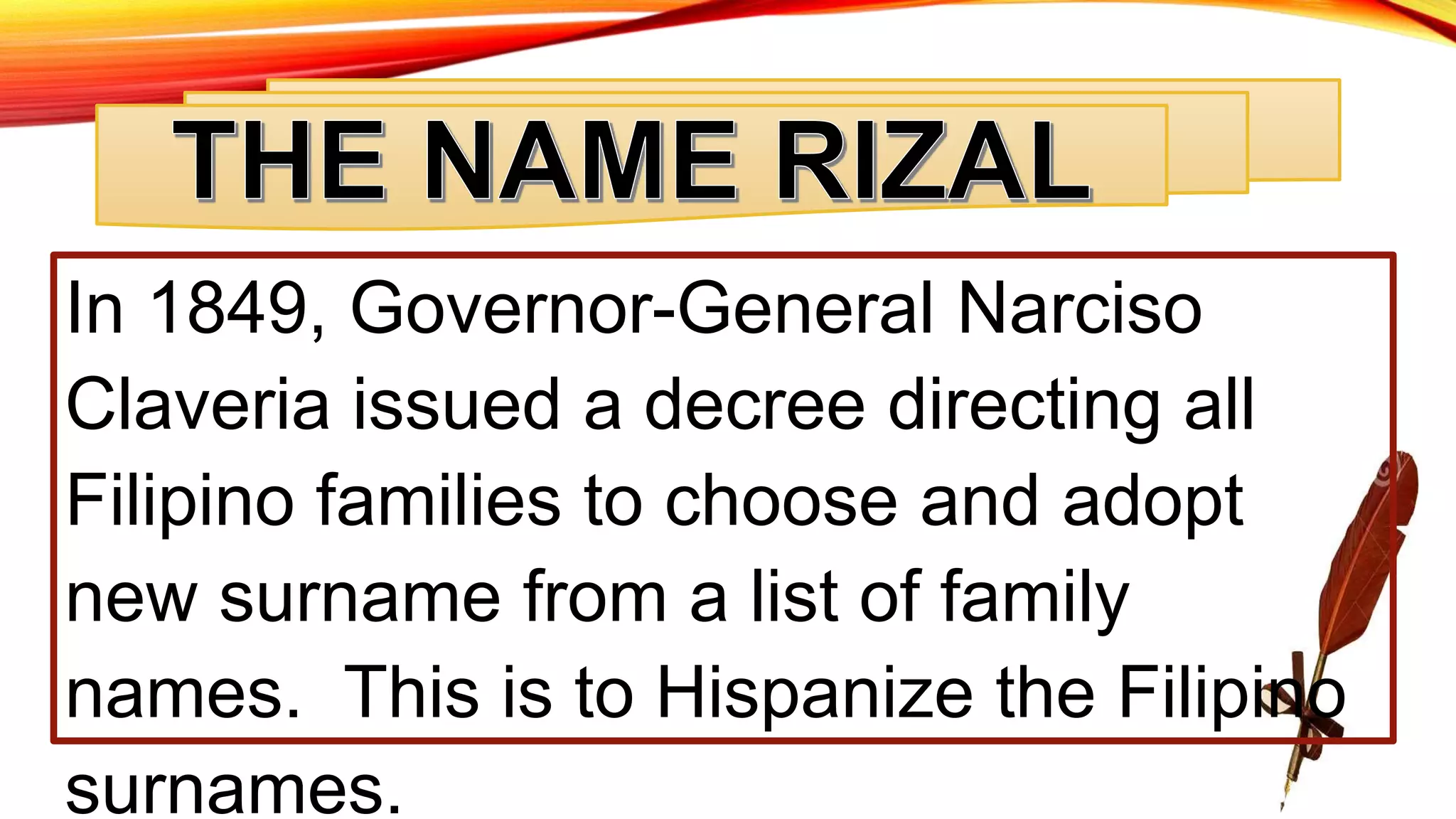 Jose protacio rizal | PPTX | Genealogy and Ancestry | Hobbies & Interests
