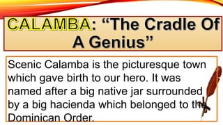 Jose protacio rizal | PPTX | Genealogy and Ancestry | Hobbies & Interests