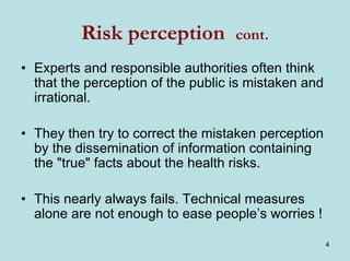Risk Communication Env Health | PDF