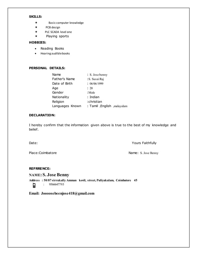 Jose resume | PDF