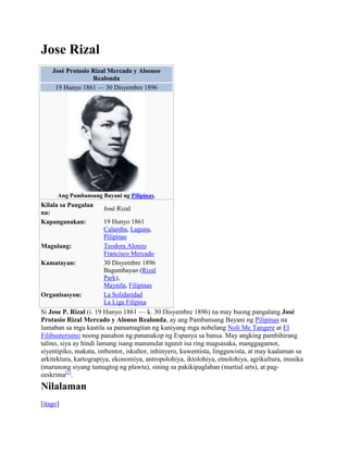 Larawan At Buhay Ni DR Jose Rizal PDF, 51% OFF