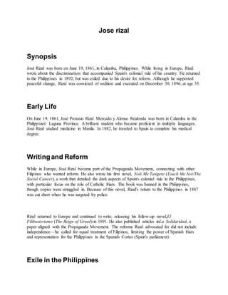 Jose rizal | DOCX