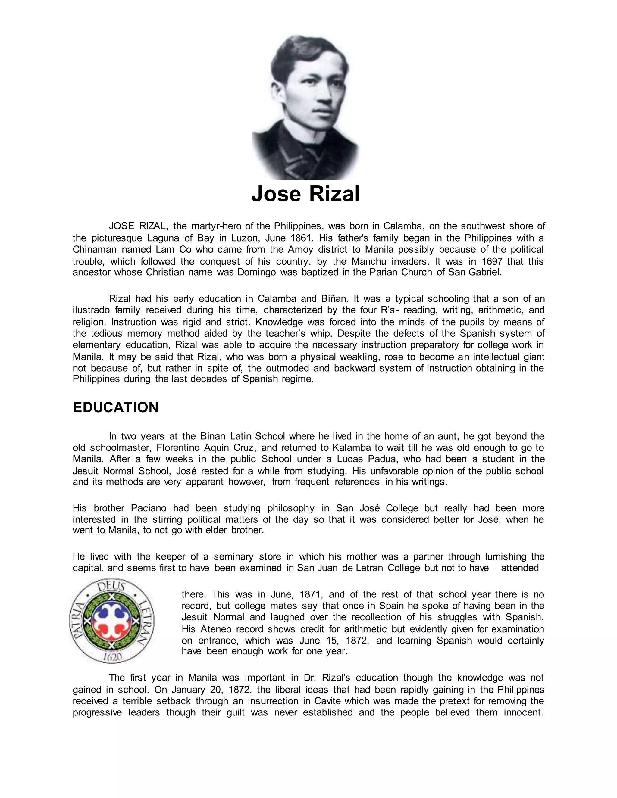 Jose rizal | PDF