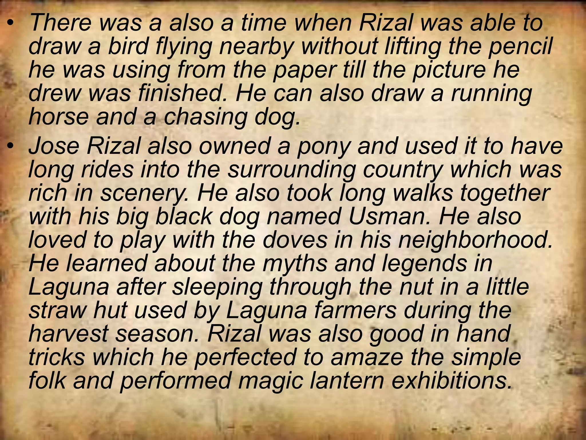 Jose Rizal's childhood | PPTX