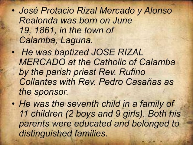 Jose Rizal's childhood | PPTX