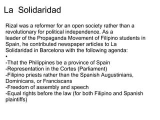 Jose Rizal Social Concerns | PPT