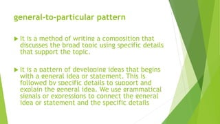 Using Grammatical Signals Suitable to Patterns of Idea Development | PPTX