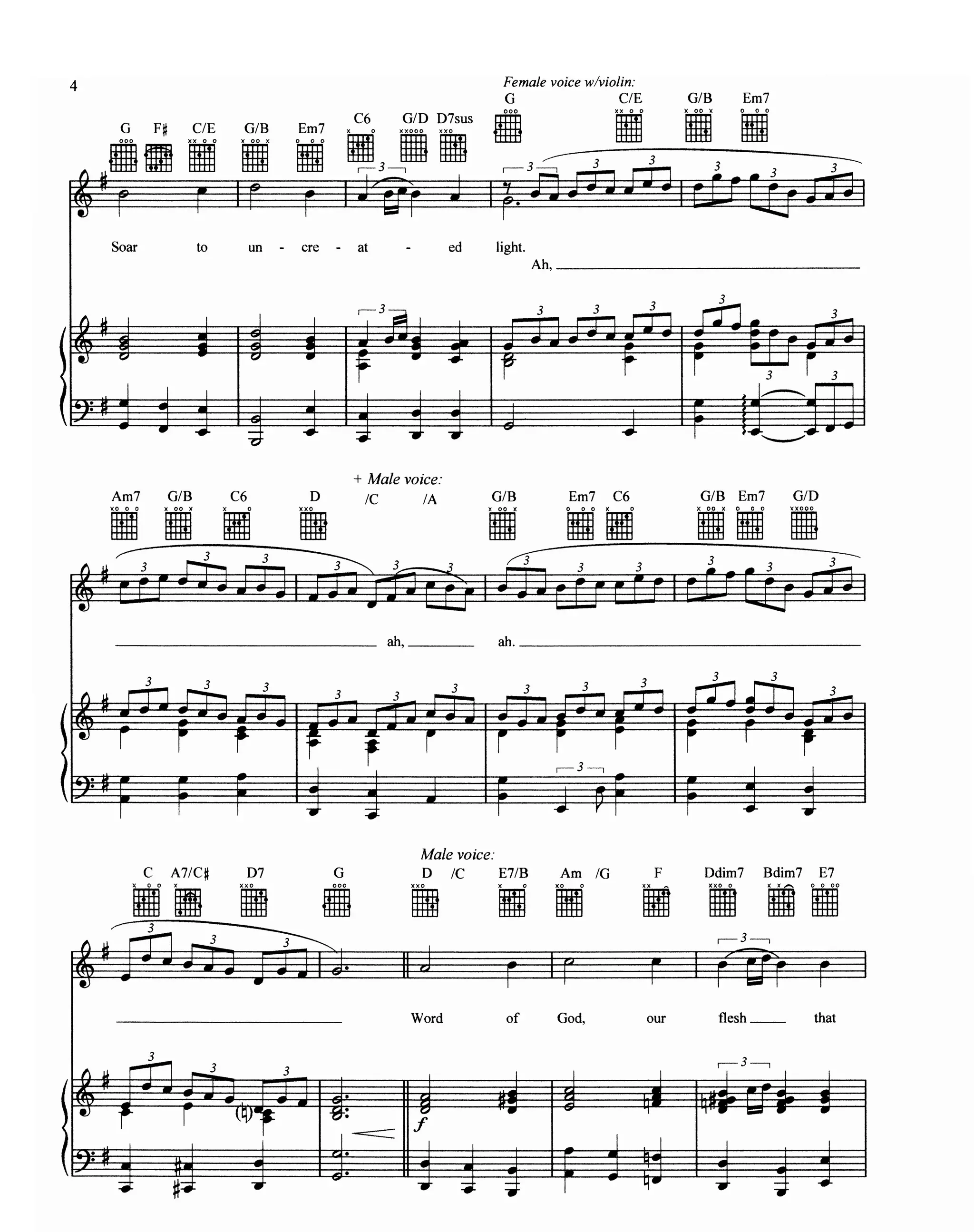 Josh Groban Jesu, Joy Of Mans Desiring Piano Arr | PDF