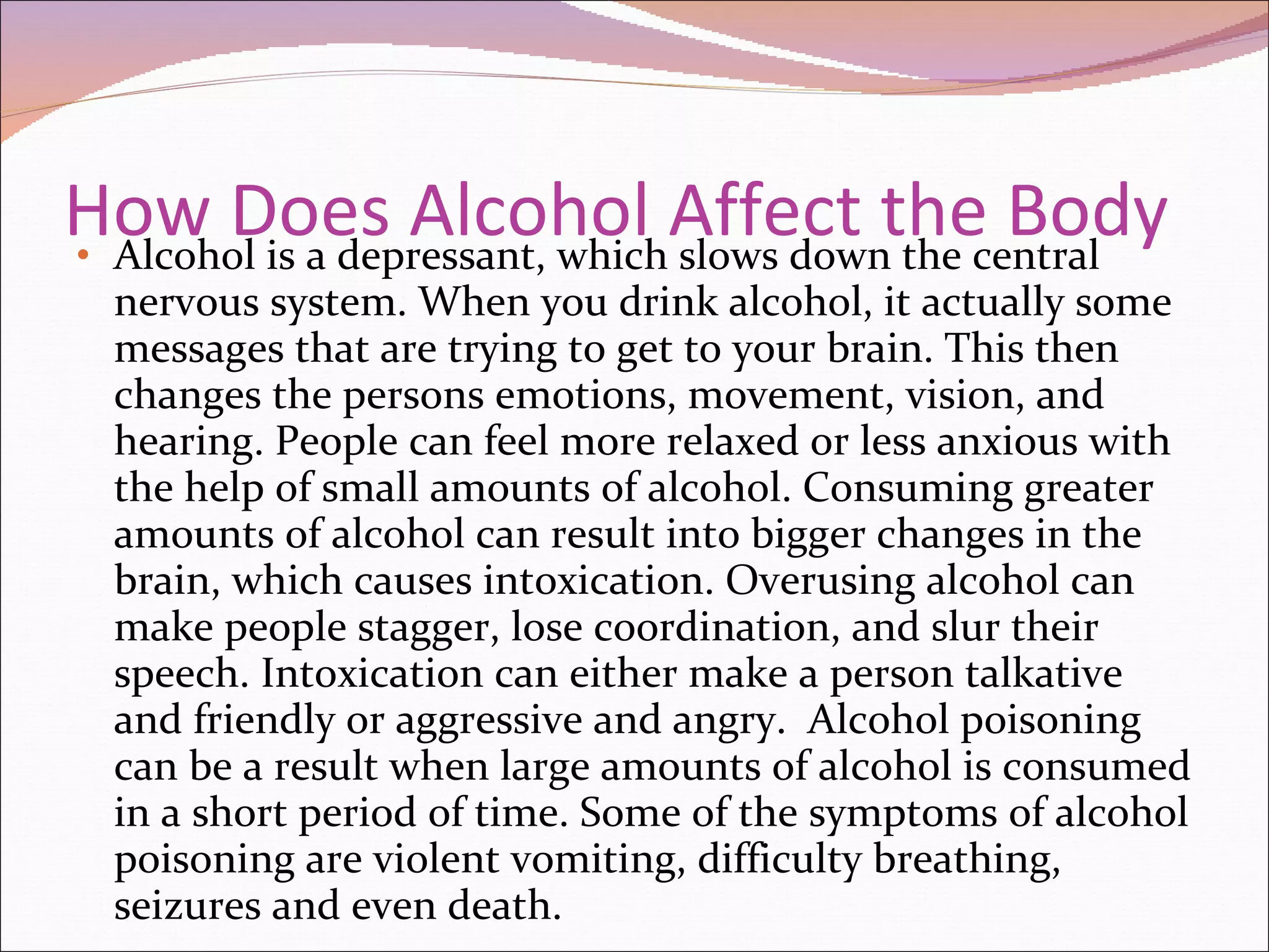 Josh alcohol awareness | PPT | Substance Abuse | Diseases and Conditions